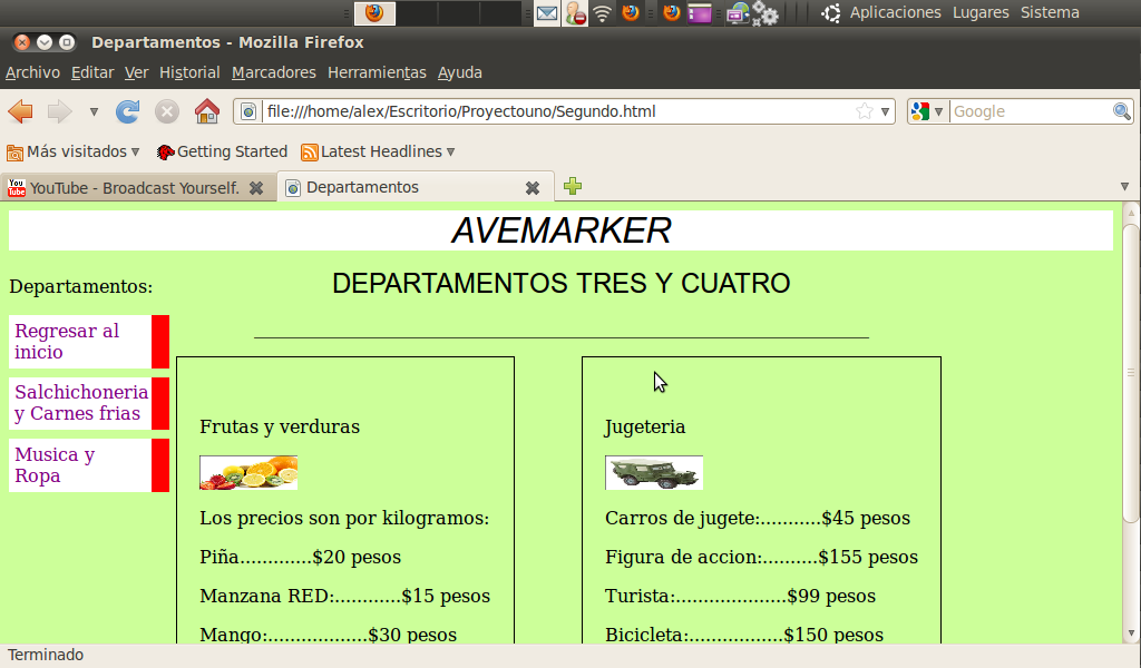 Programacion web y laboratorio de programacion web