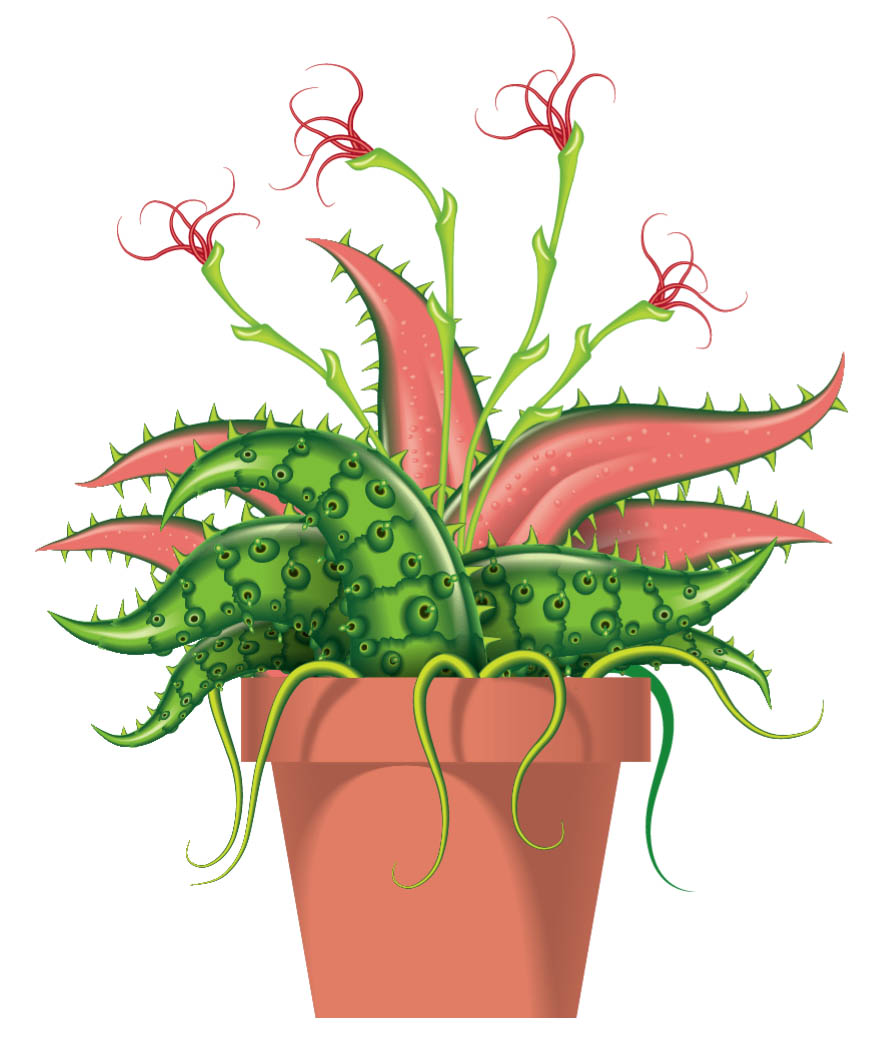 My Vain Doodles: Freaky Plants