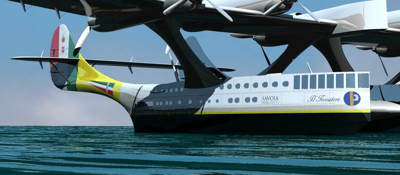 My Vain Doodles: Luxury Italian Flying Boat