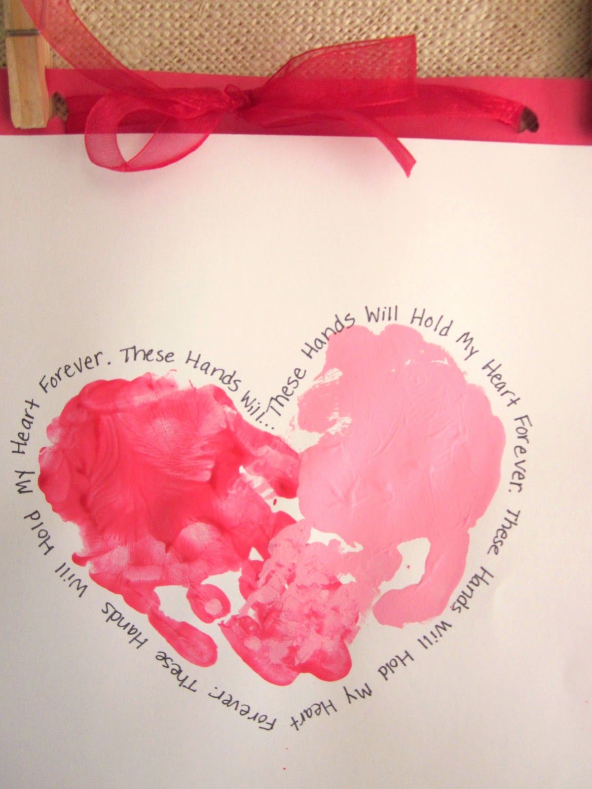 Embellishing Life: Hand print hearts