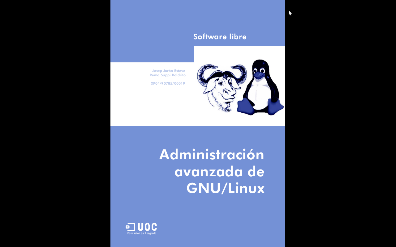 GNU/linux y tecnología: Administración avanzada de GNU/Linux