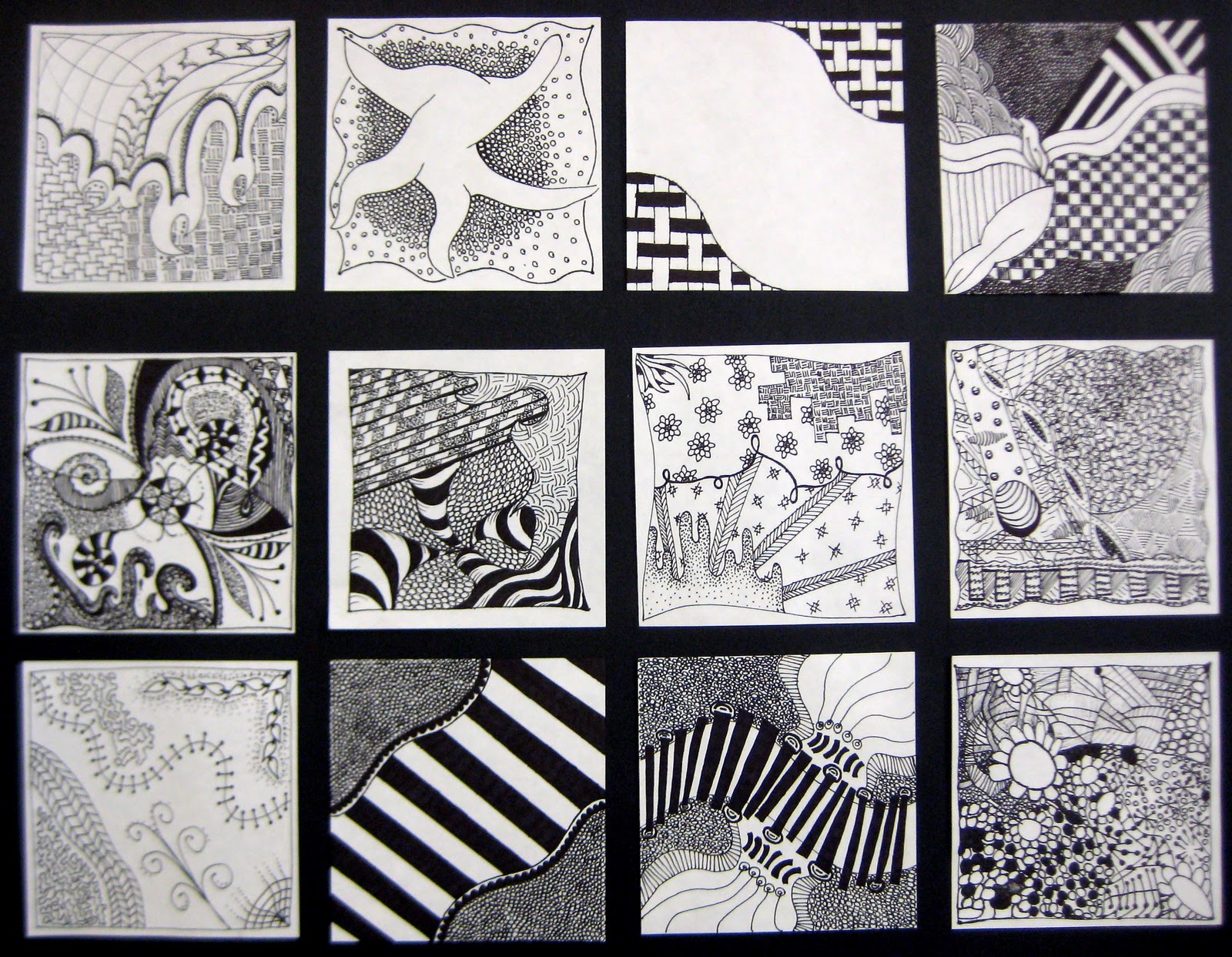 Experiments in Art Education: Zentangle (The Sophisticated Doodle)