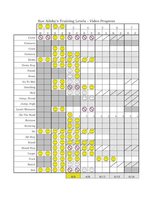 BZ Dogs: Video Progress - Training Levels