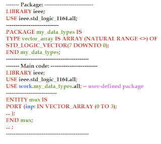 IRVS - VLSI Projects, Embedded Projects, Matlab Projects: Categories of data types (VHDL)