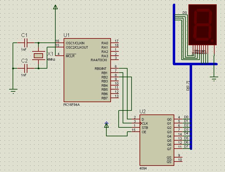 8 bit microcontroller: GCBASIC Tutorial 2 part 1: 3 wires 7 segment LED display using open ...