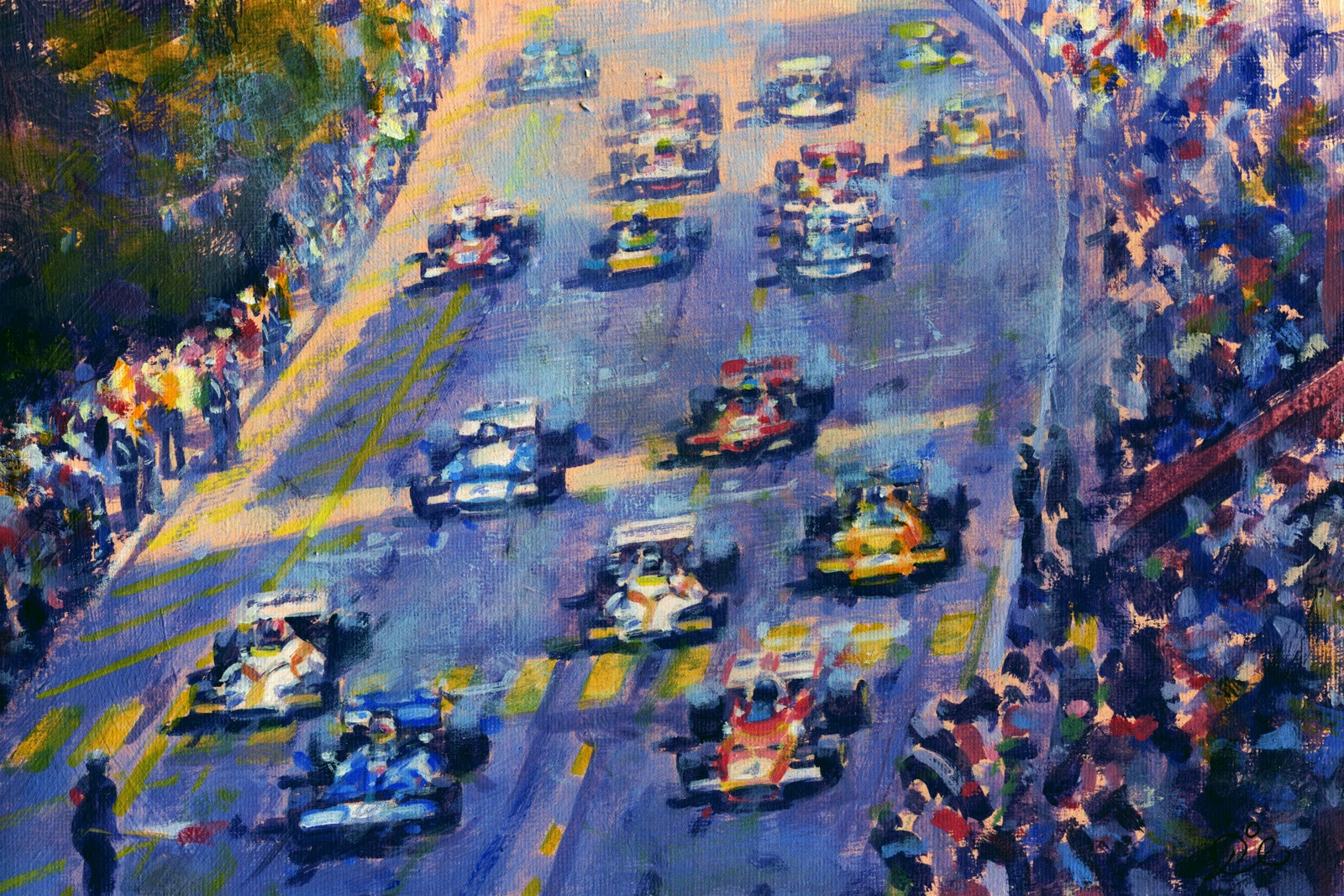 start Monaco Grand Prix 1971:Automotive Art