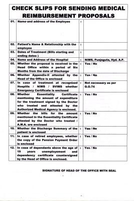 nimsgosc: Appendix - II, Non-Drawal, Form A & B, Check Slip Forms