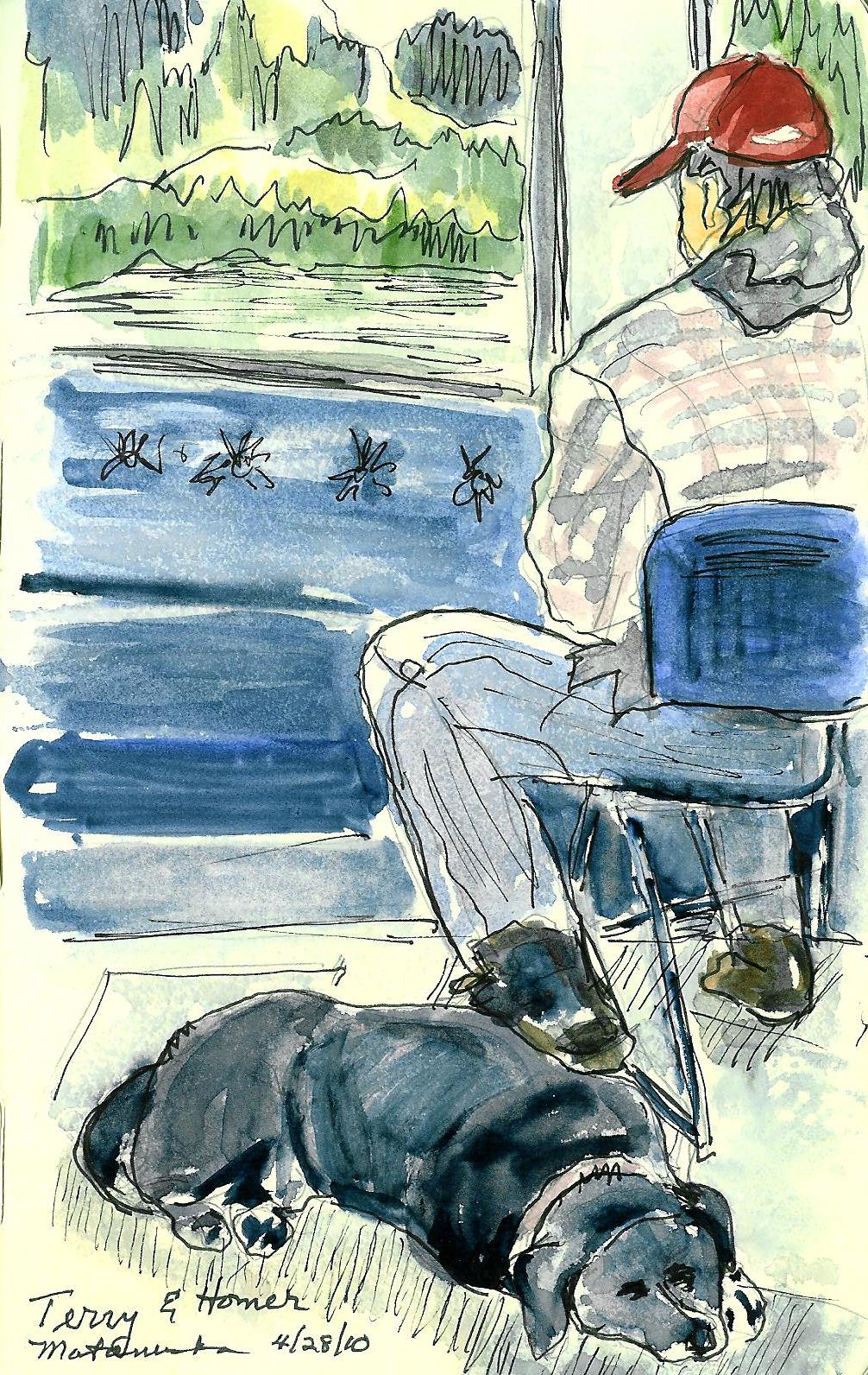 Whidbey Island Sketchers: Sketching on the Alaska Ferry