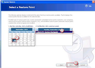 PC palace: How to restore Windows XP to a previous state