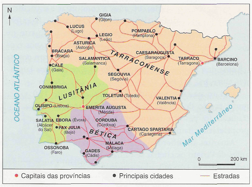 A Civilização Romana: Principais cidades Ibéricas na época romana