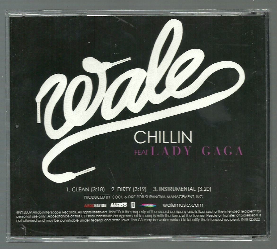 LADY GAGA italian COLLECTOR: CHILLIN (Wale feat. Lady Gaga) - PROMO, USA