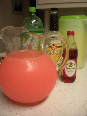 The American Homemaker: Pretty Pink Pina Colada Punch