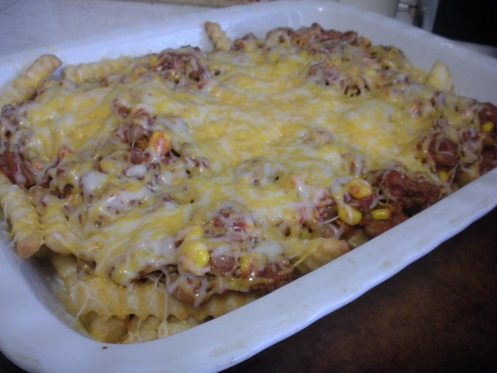 The American Homemaker: Chili Cheese Fries for Dinner *football party ...
