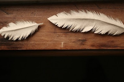 prettycalm: paper feathers