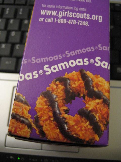 Girl Scout Cookies Samoas Box
