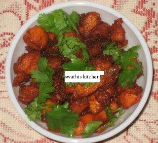 swathi's kitchen: Andhra chicken fry