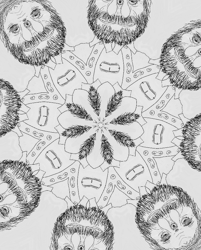 All This Is That: Drawing: wheel of beardos