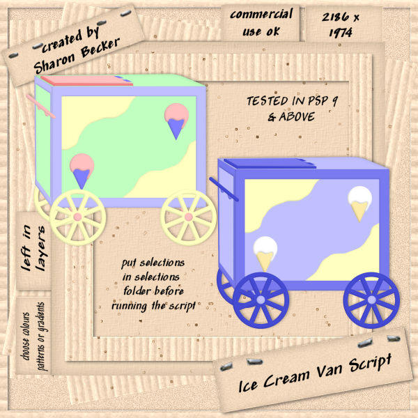Sharon Becker Creations: NEW Ice Cream Van Script & a Freebie