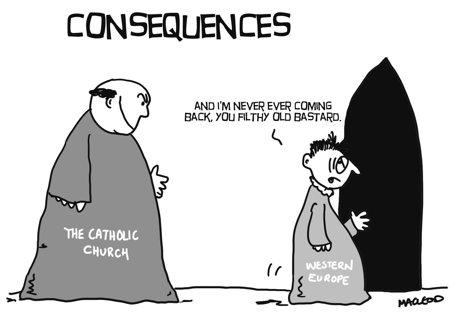 MacLeod Cartoons: Europeans Leave the Catholic Church