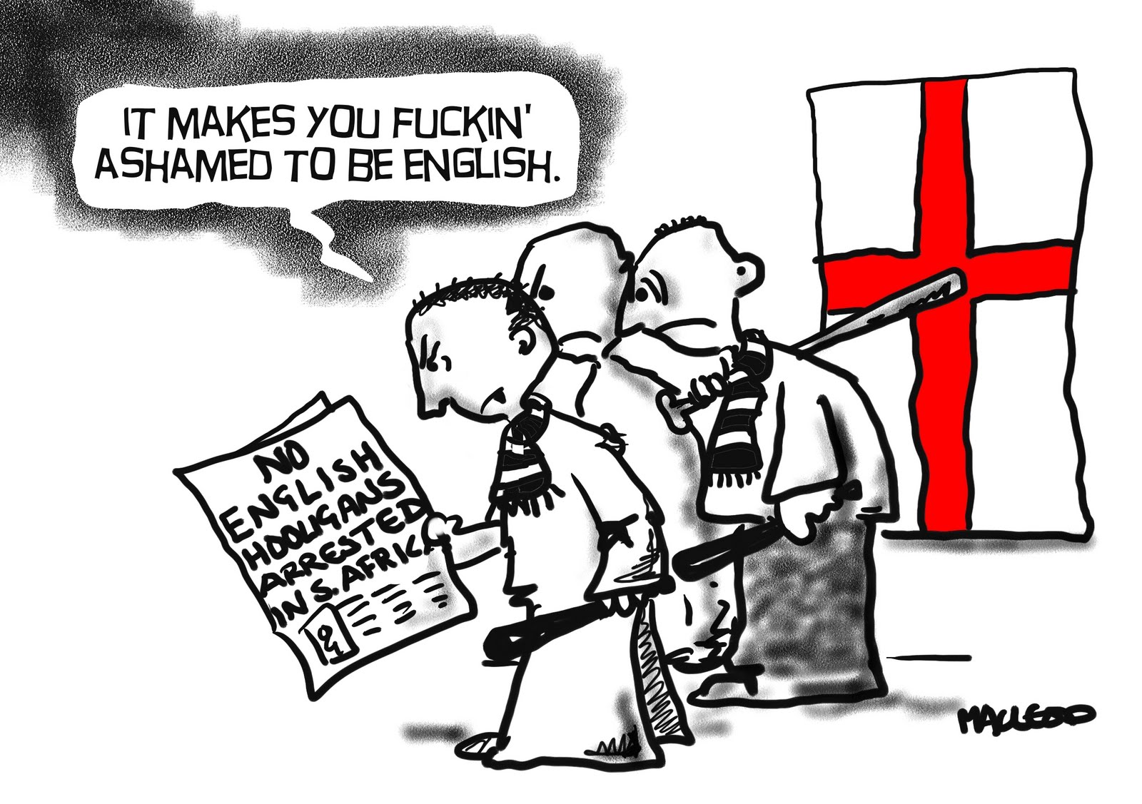 MacLeod Cartoons: No English Hooligans at World Cup