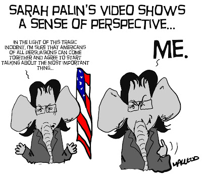 MacLeod Cartoons: Sarah Palin Says 'Blood Libel' in Video