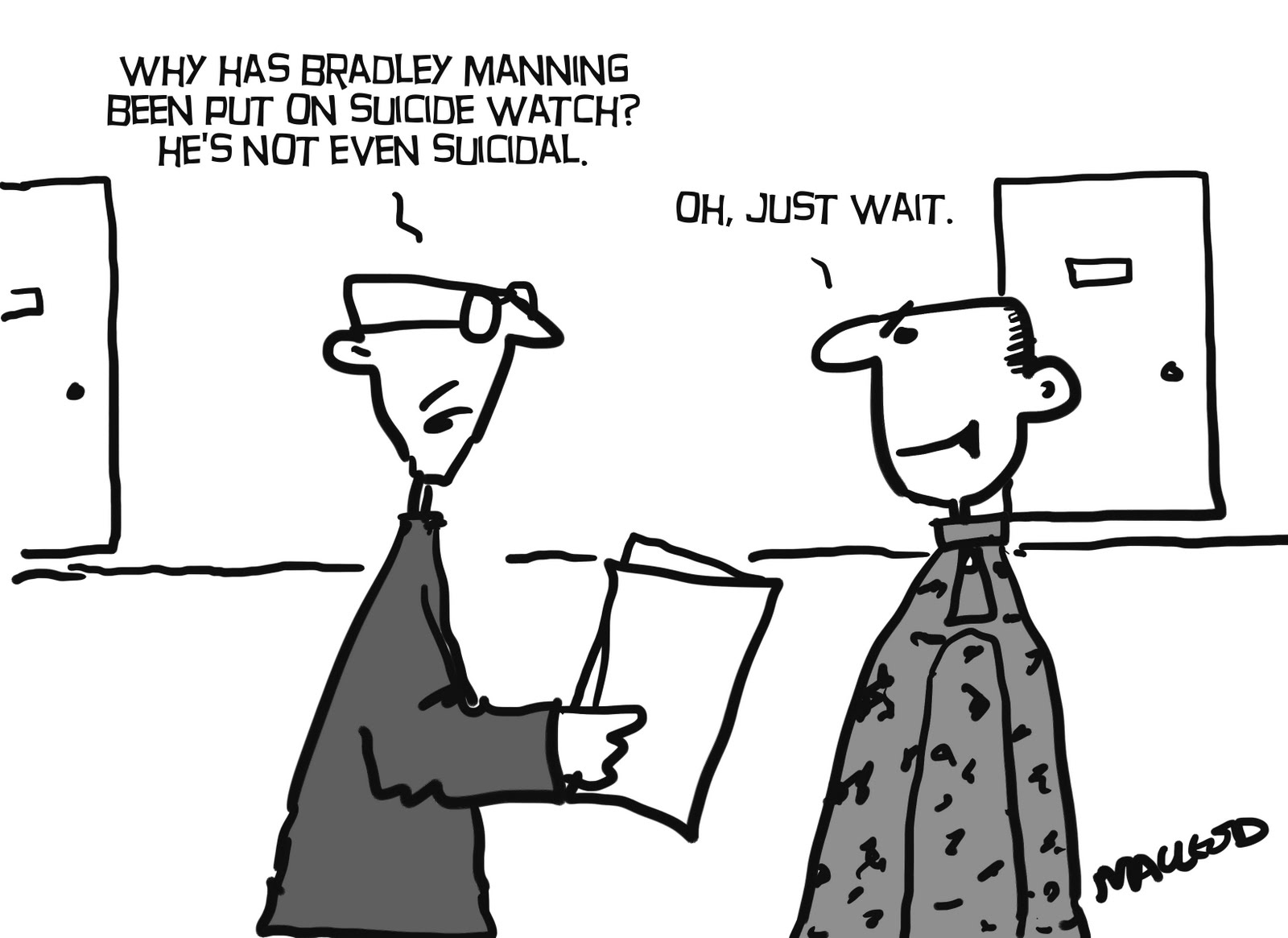 MacLeod Cartoons: Bradley Manning's Inhumane Treatment