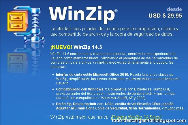 TODO DESCARGAS FULL ]:::...: WinZip v14.5 Build 9095 + keygen (Tamaño ...