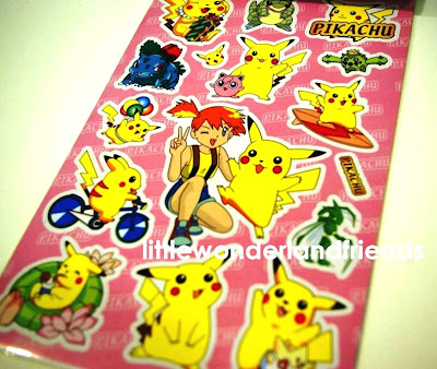LittleWonderlandFriends: POKEMON PIKACHU Stickers Sticker Book 126 Pcs