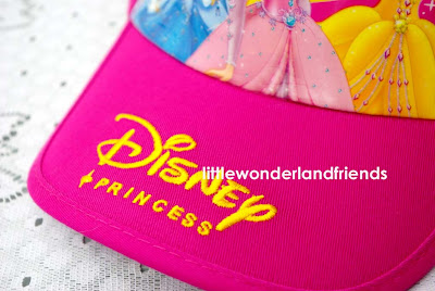 LittleWonderlandFriends: Disney Princess Cap Hat Pink