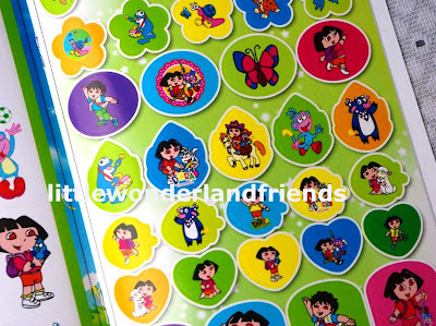 LittleWonderlandFriends: Dora The Explorer Coloring & 49 Stickers ...