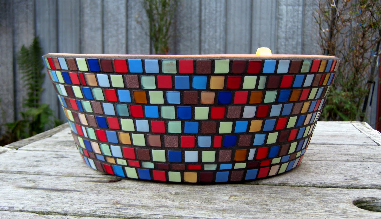 Mummy's space ...: Patchwork mosaic bowl