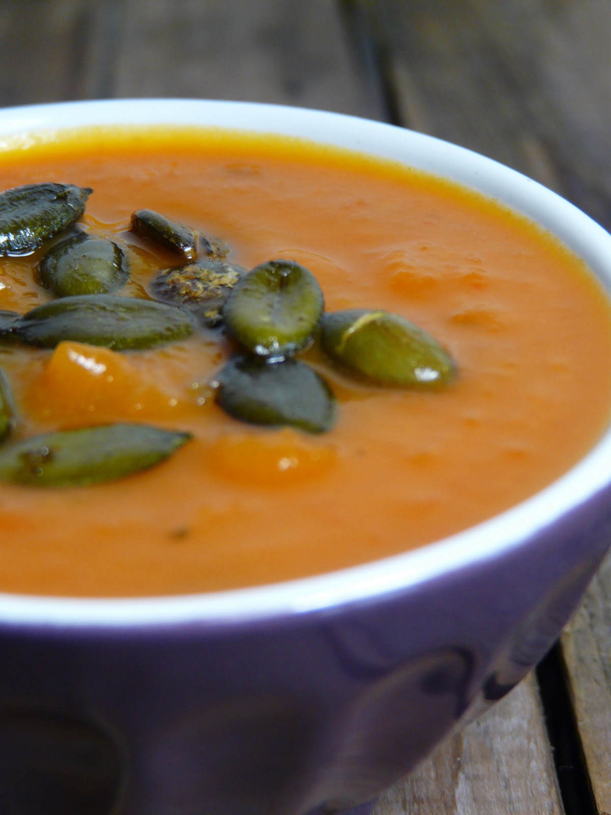 Soupe au butternut pour se réchauffer le coeur ... / On dine chez Nanou