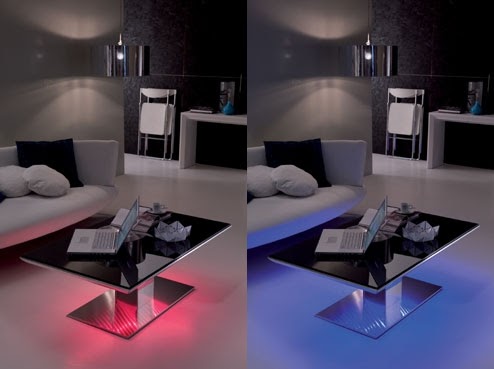 Marzua: Mesas con luces Led de Ozzio
