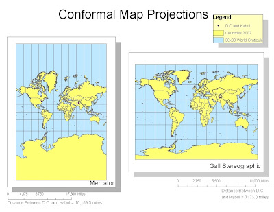 Lauren's Geography 7 Adventures: Lab 3: Map Projections Galore!