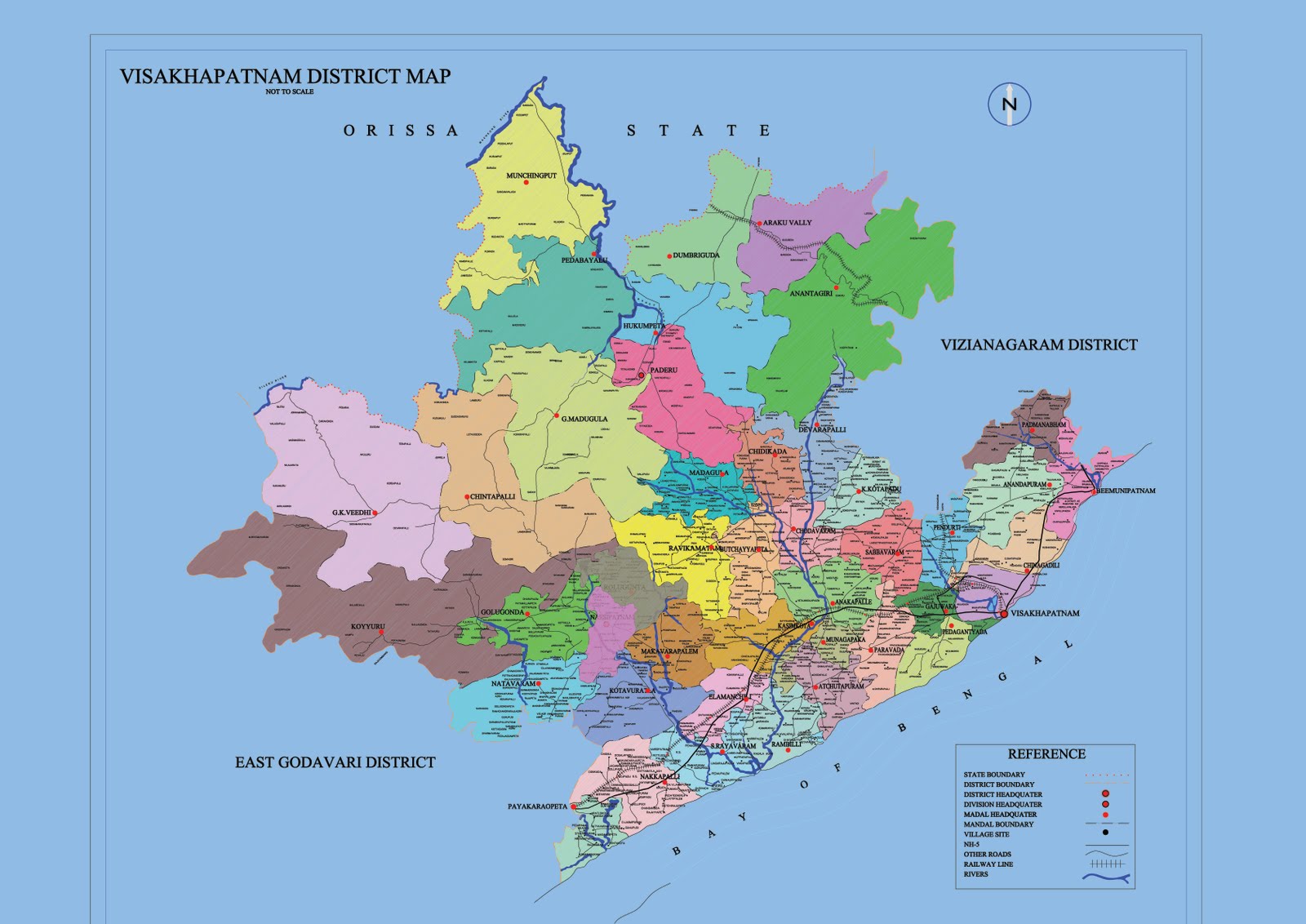 Vizag Roads: Visakhapatnam District Map