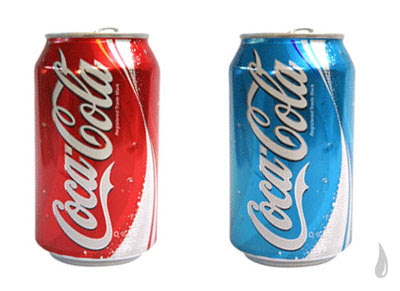 Oriente-se: A Coca azul