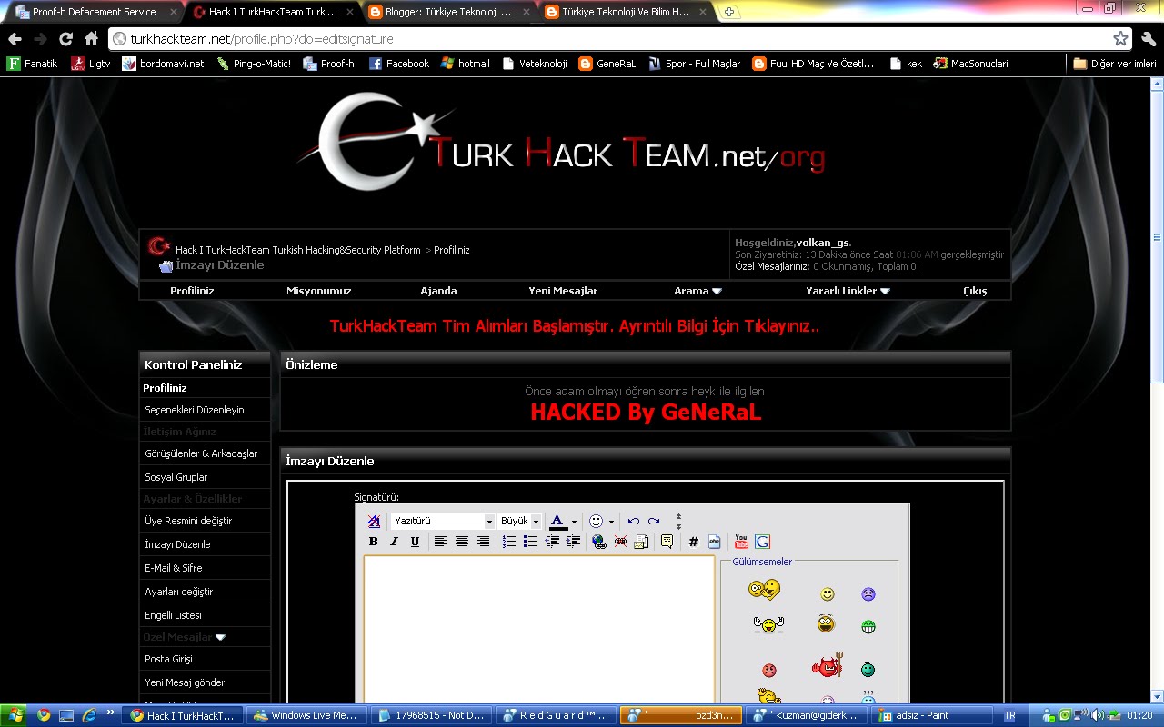 Murat ŞİŞMAN #Official Blog: Türk Hack Team ( THT ) Volkan Hacked.!
