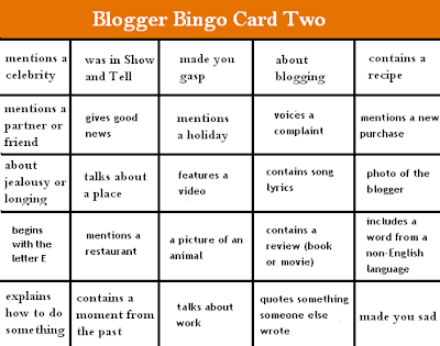Blogger Bingo is Back: Round Two Stirrup Queens