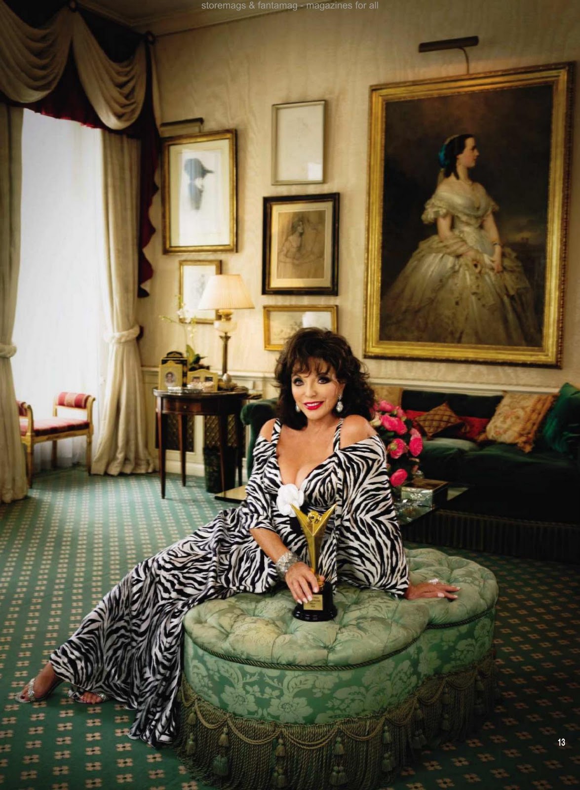 LBColby's DYNASTY Blog: Joan Collins in Hello Magazine