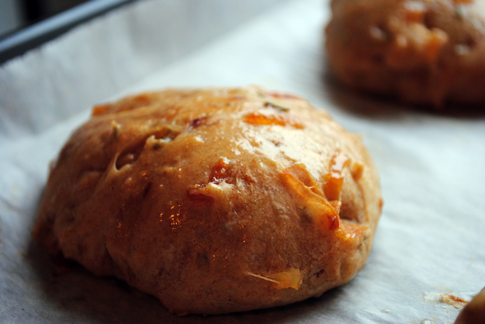Whole Wheat Rosemary Caramelized Onion Bread - Simply Scratch