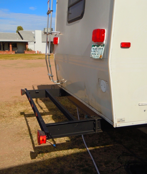goin' RV Boondocking: Almost finished the RV Cargo Rack before we left...