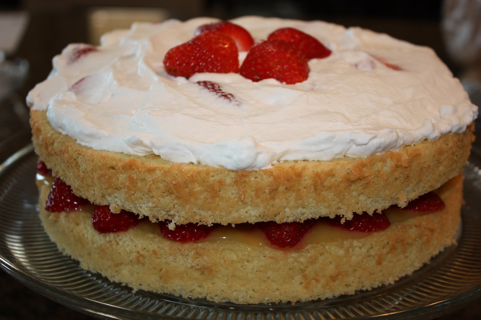 Hungry For More: Strawberry Genoise with Whipped Cream