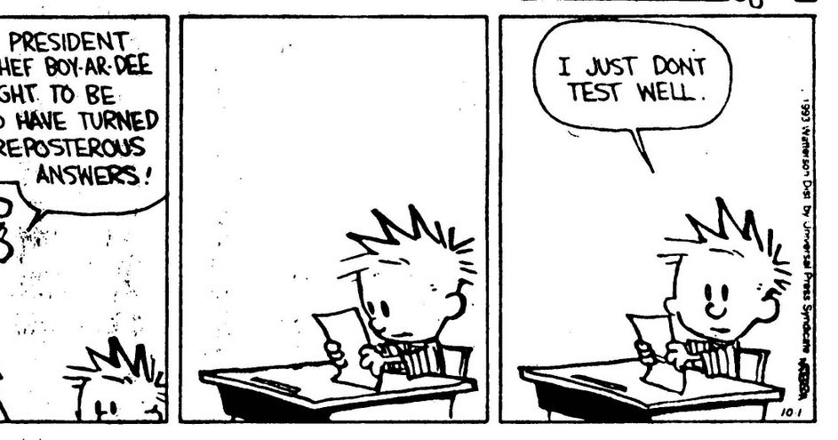 Test Taking Exam Cartoon