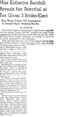 Jeannette's take on life: Engagement of Katherine Louise Barnhill ...