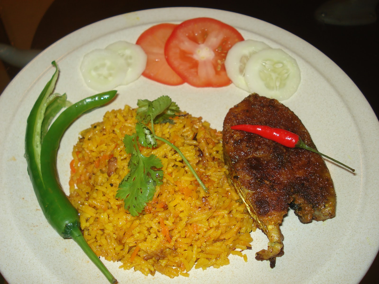 bon appetite: Day 83 ... Pan Fried Wolf-Herring With Biryani Rice