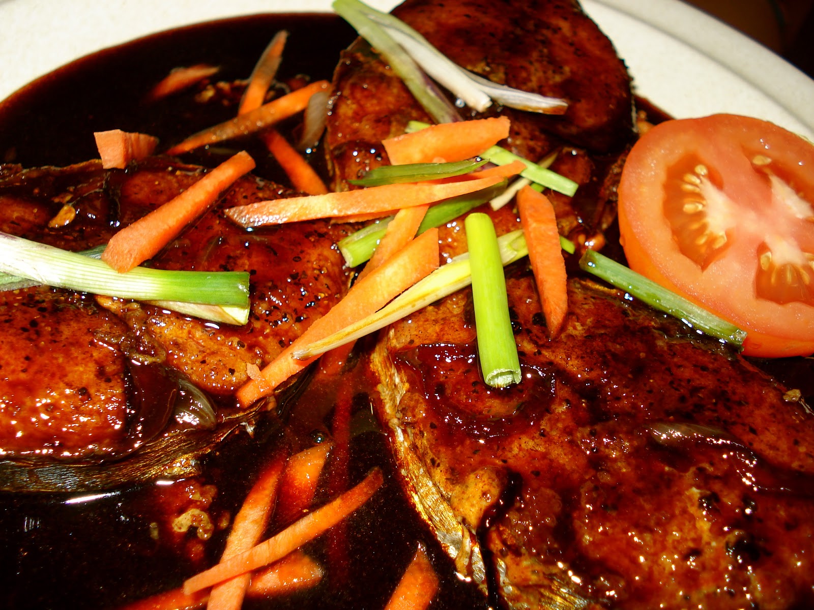 bon appetite: Day 1OO : Pan Fried Fish in Marmite Sauce