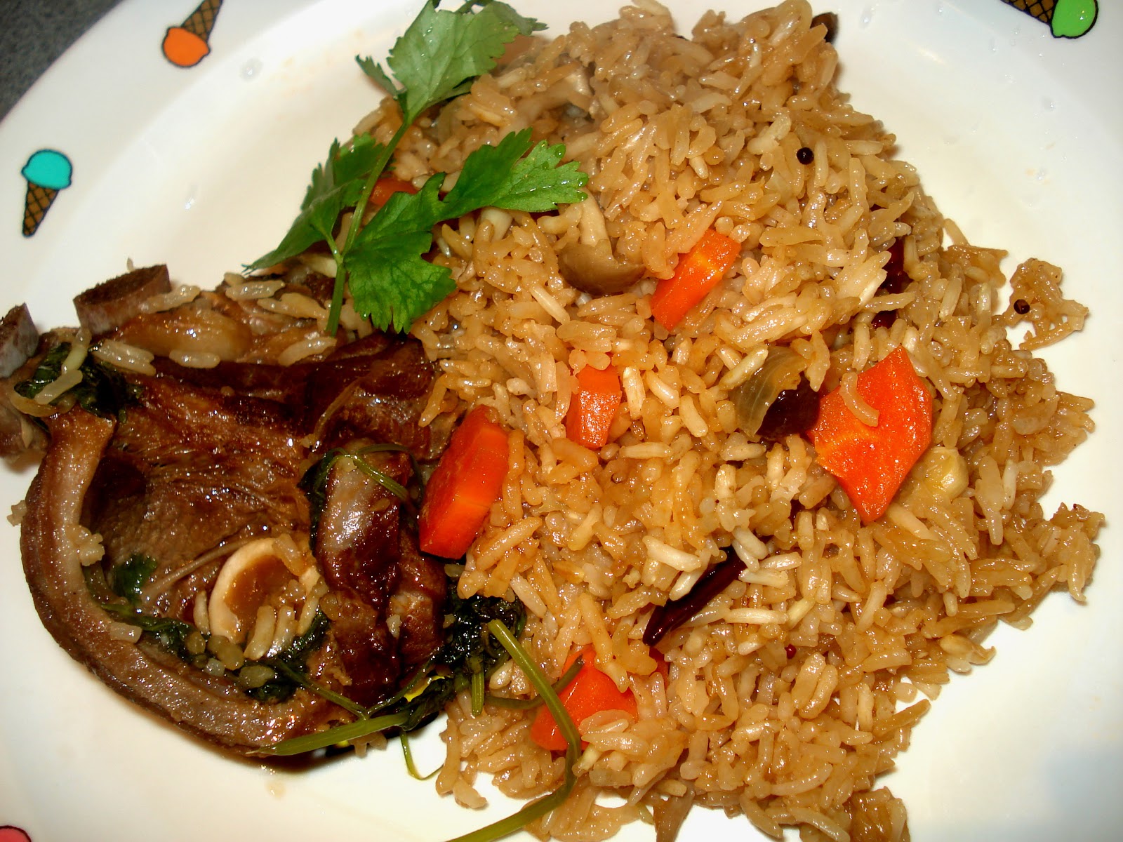 bon appetite: Day 137 : Pressure-Cooked Lamb Rice