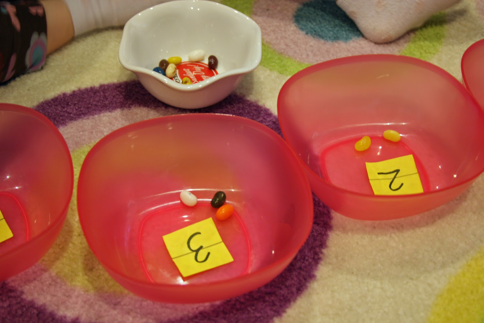Two Steps Behind Six Little Hands: Jelly Bean Counting
