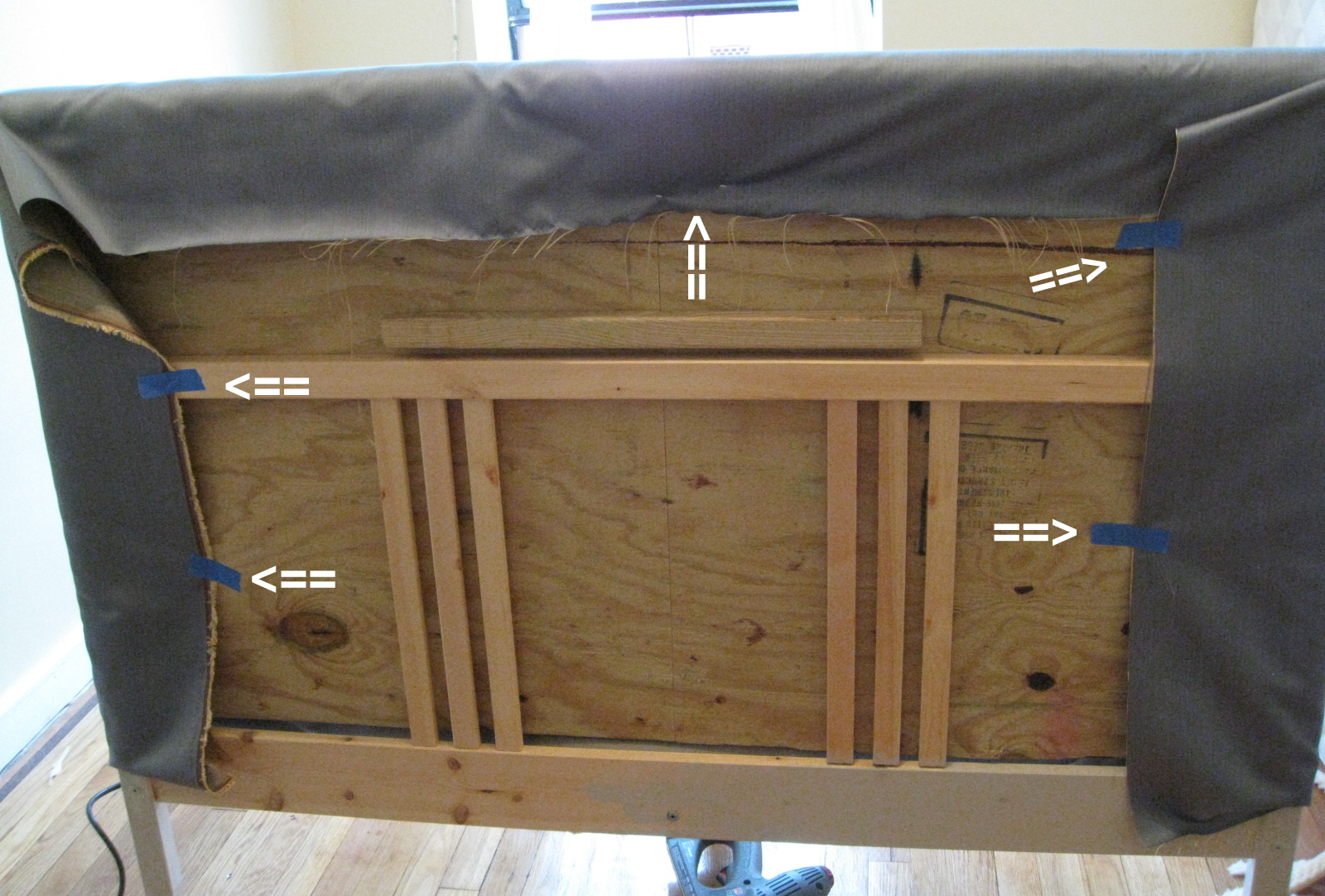 Stretching For Style: DIY Upholstered Bedframe