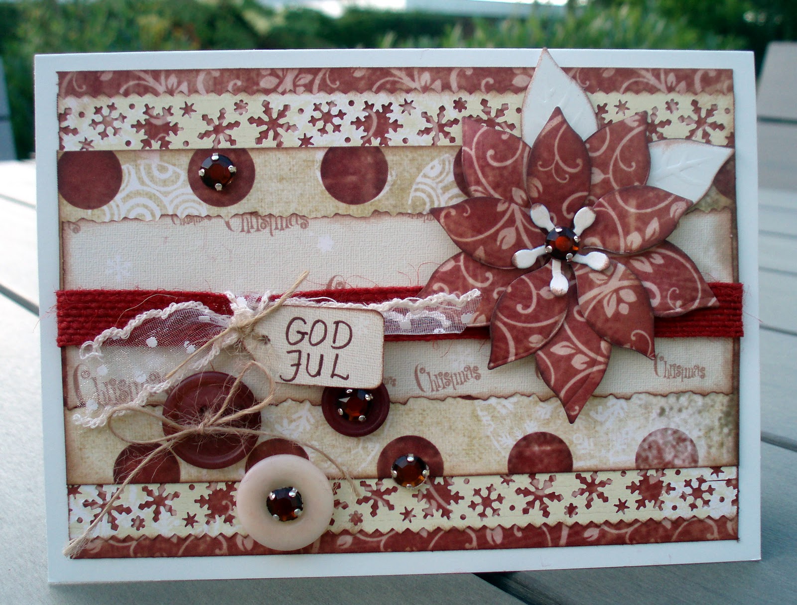 Riddersholm Design: Julekort med det nye julepapir